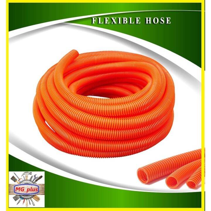 Keltie Orange Flexible Hose PVC Conduit Flexible Hose 1/2 X 50meters (roll) For Electrical ...