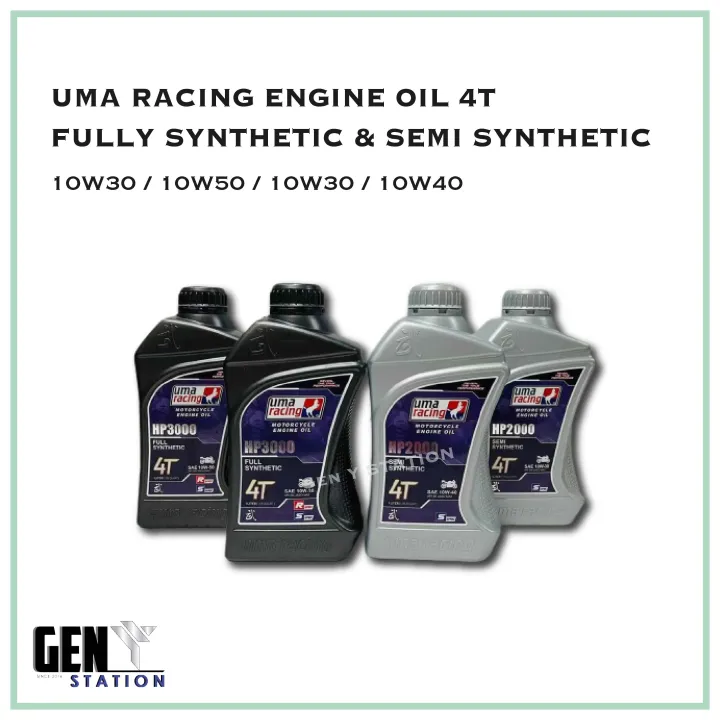 UMA RACING ENGINE OIL 4T FULLY SYNTHETIC & SEMI SYNTHETIC 10W30/10W50 ...