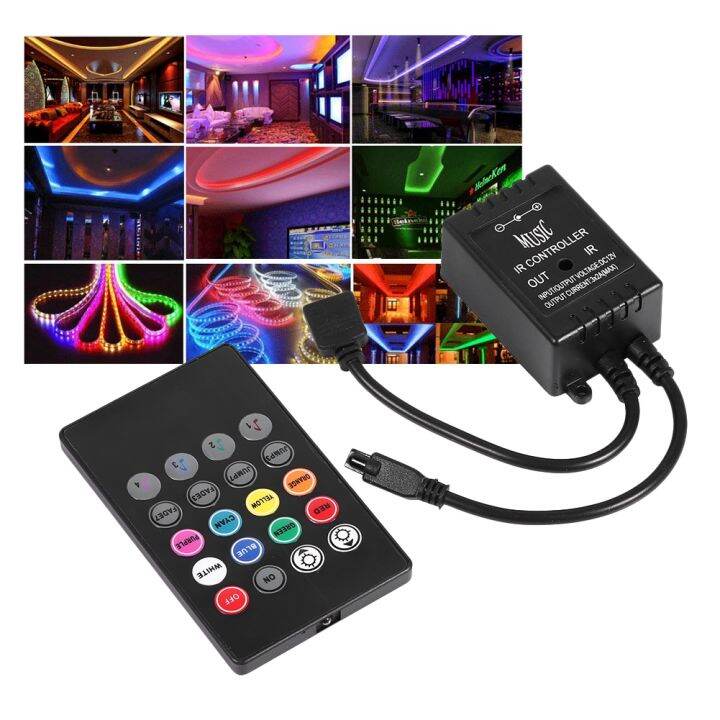 LED Music Controller Infrared Music Controller 20 keys IR Remote ...