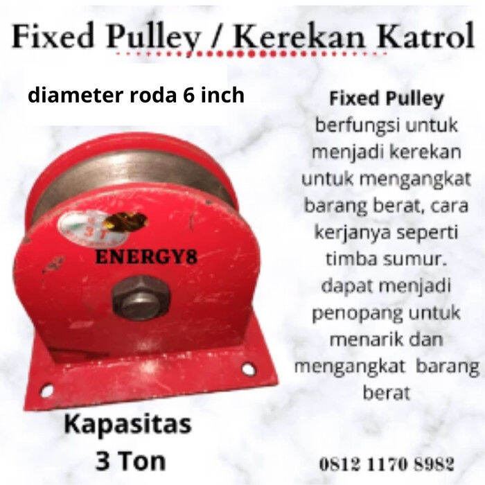 FIXED PULLEY - KEREKAN KATROL - KATROL PULLEY TETAP - 3 TON ...