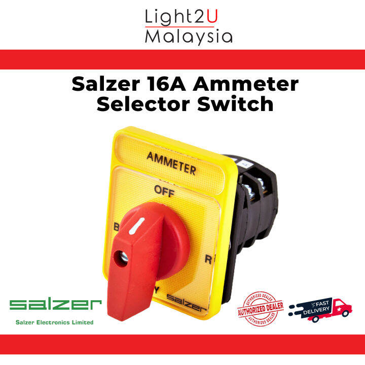 Salzer 16A Ammeter Selector Switch | Lazada