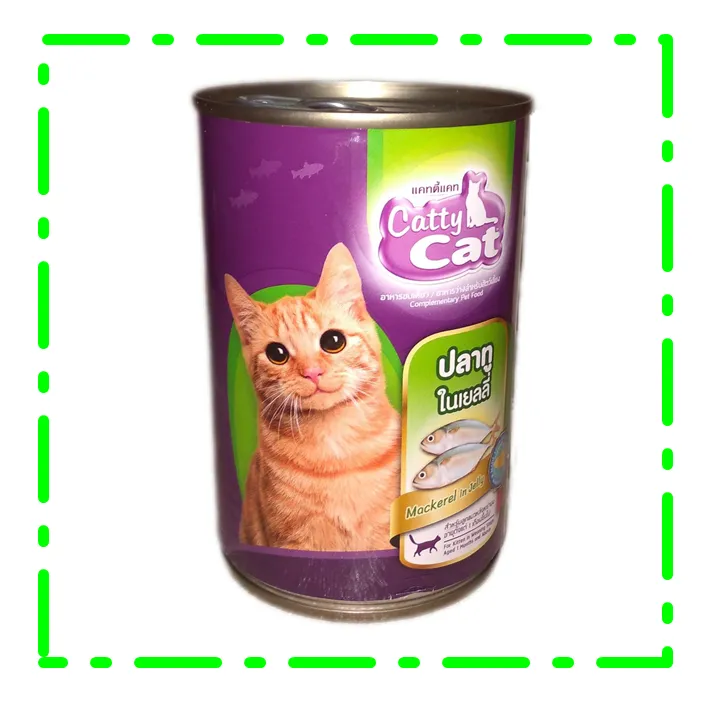 Catty Cat อาหารแมว รส ปลาทูในเยลลี่ 400 กรัม/กระป๋อง CF33 | Lazada.co.th