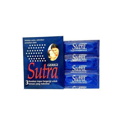alat kontrasepsi kondom sutra gerigi 1 box isi 3's | Lazada Indonesia