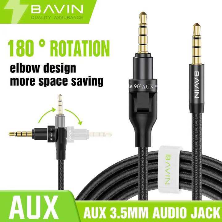 BAVIN AUX28 3.5mm Audio AUX Stereo Microphone Mic Audio Splitter AUX ...