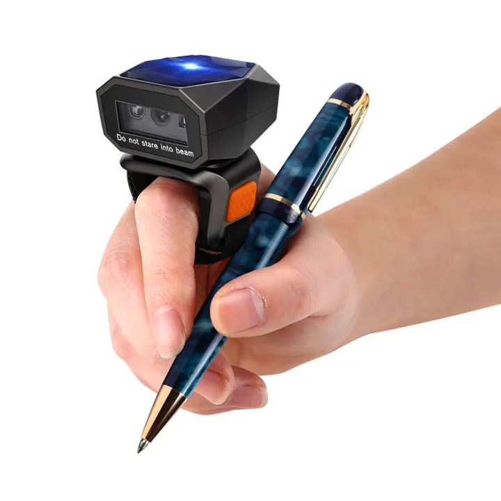Eyoyo 2D Wearable Ring Barcode Scanner, Mini Portable 3-in-1 USB Wired ...