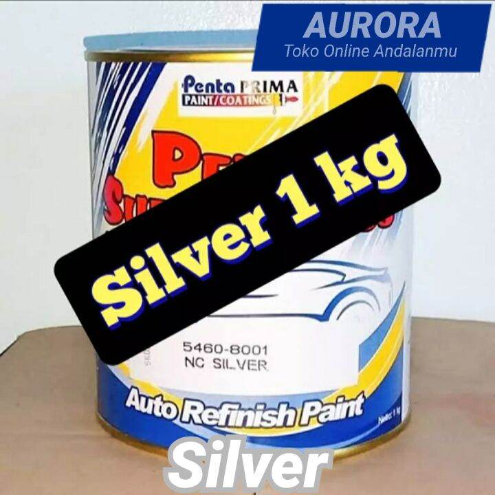 Cat SILVER 1 Kilo Penta Super Gloss 1Kg 1 Liter | Lazada Indonesia