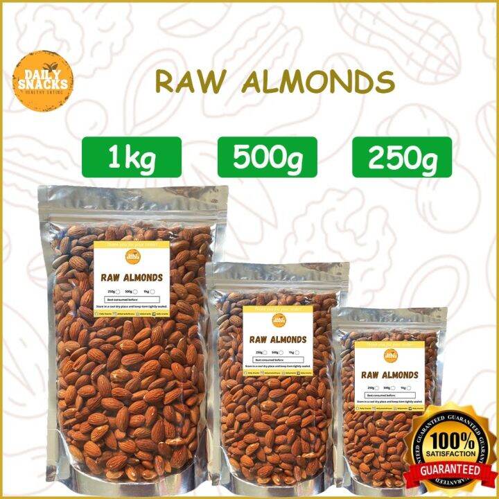 RAW ALMONDS (USA) 250g 500g 1kg | Lazada PH
