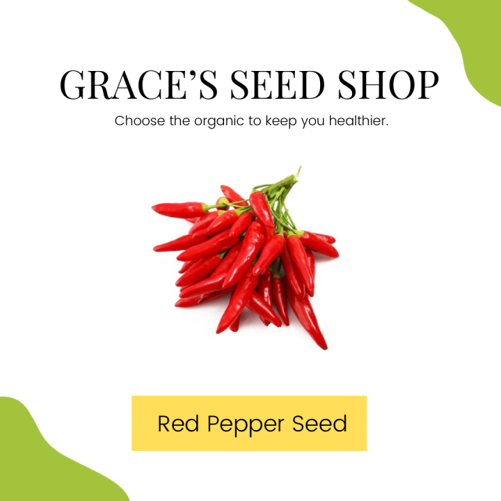 Pepper Seeds Red Chili Peppers Vegetable Seeds Edible Potted Plant Seed ...
