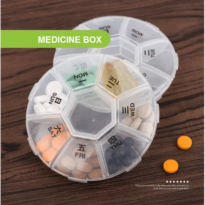 7 days a week PP pill box portable detachable medicine box | Lazada