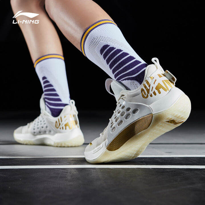 Li Ning Sonic 7 Basketball Shoes CBA Glory Edition Championship Black ...