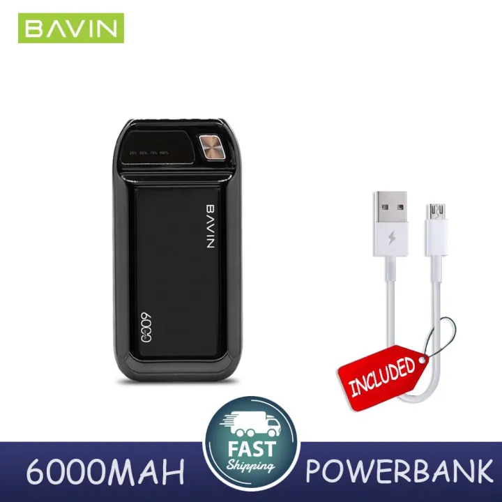 100% Original Bavin PC130 6000Mah Mini Power Bank | Lazada PH