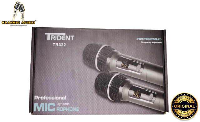 Trident TR-322 Dual Wireless Rechargeable Microphone (Original) | Lazada PH