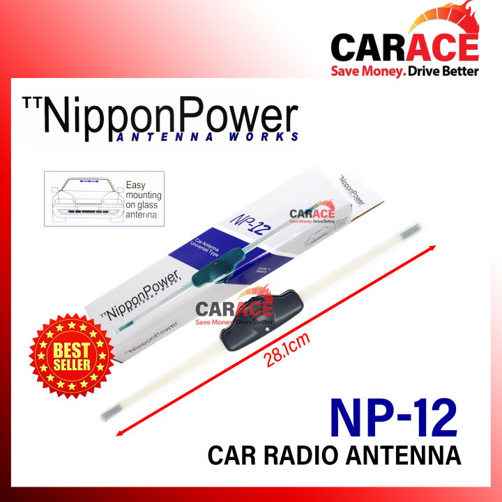Nippon Power Replacement Car AM / FM Radio Antenna NP-12 Universal Car FM Radio Antenna Car ...