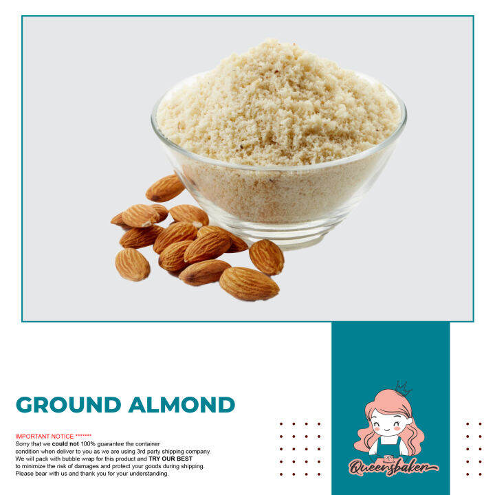 Premium Ground Almond 1Kg/500Gm/250Gm/100Gm | Lazada