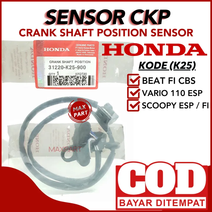 SENSOR SPULL CKP K25 CRANK SHAFT POSITION HONDA BEAT SCOOPY VARIO 110 FI F1 ESP CBS K44 K25 ...