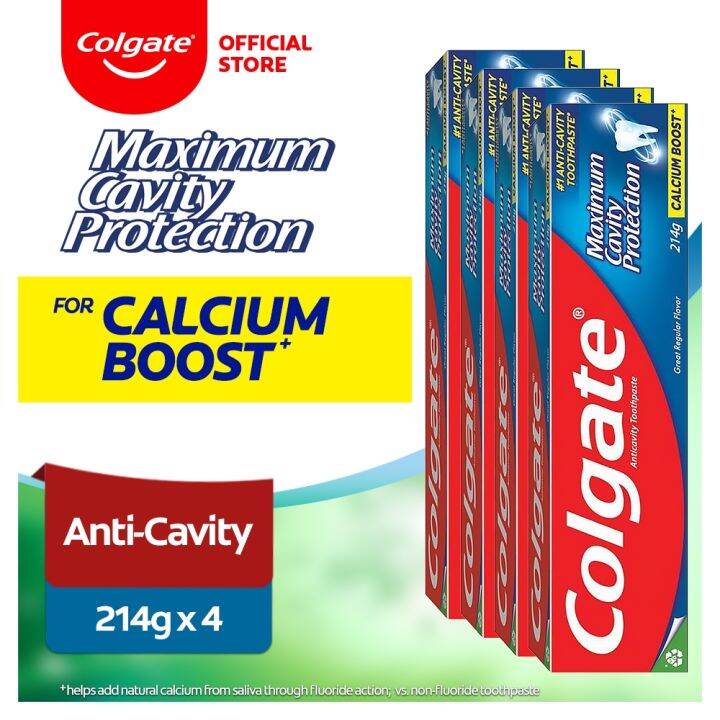 Colgate Maximum Cavity Protection Toothpaste Anticavity with Amino ...