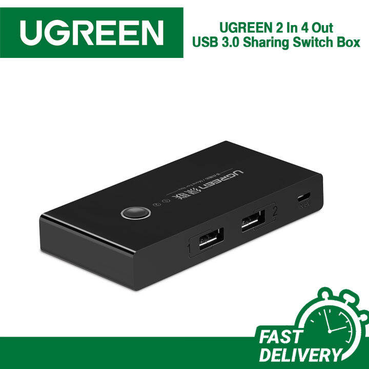 UGREEN 2 In 4 Out USB 3.0 Sharing Switch Box US216 | Lazada PH