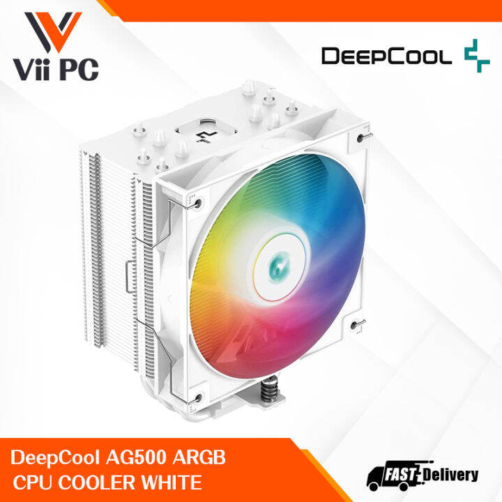 DeepCool AG500 ARGB Single-Tower Performance CPU Cooler, 5 Copper Heat ...