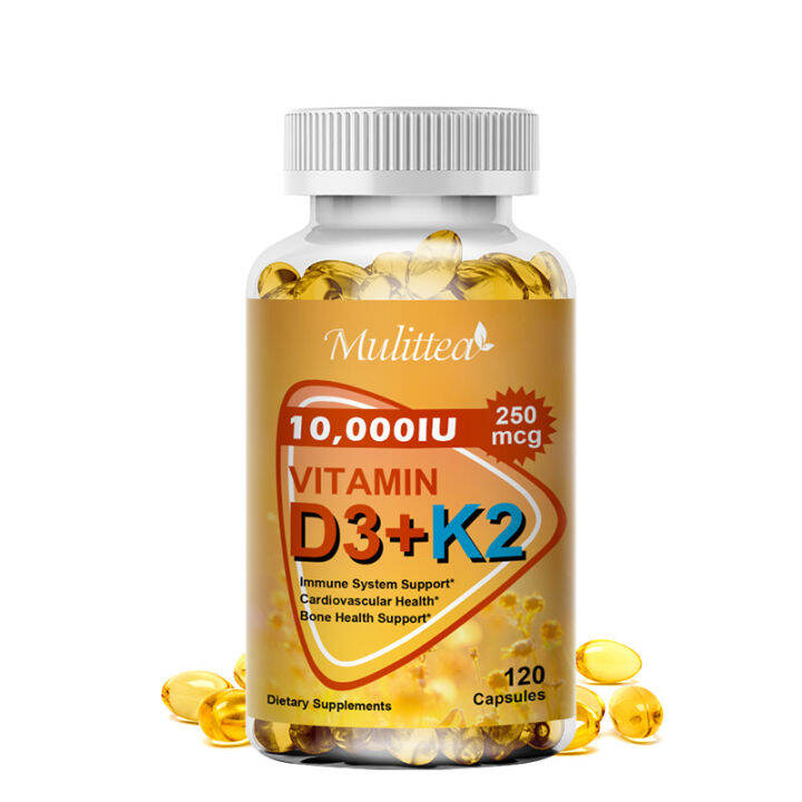 Vitamin D3 with vitamin K2(mk7) Softgel for Boosting Calcium Absorption, Bone &joint Health ...