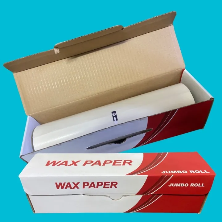 Nextonic Wax Paper Jumbo Roll w/ Box & Cutter 12" x 100 maGq | Lazada PH
