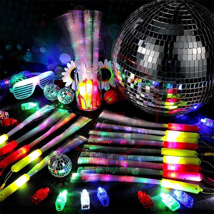 Light Up Rod Glow Fiber Optic Wands Magic Sticks with 3 Modes LED Toys ...