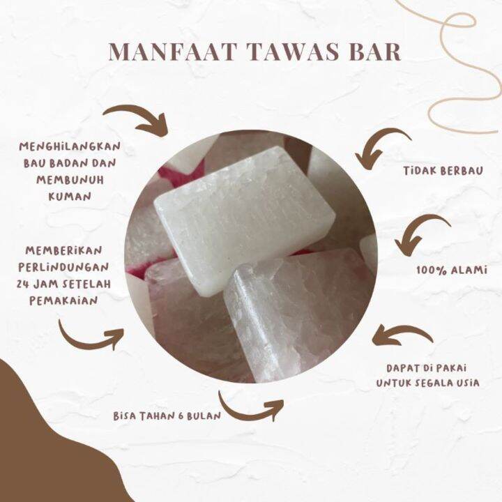 Batu Tawas Penghilang Bau Badan Asli Herbal - Sabun Tawas Deodoran ...