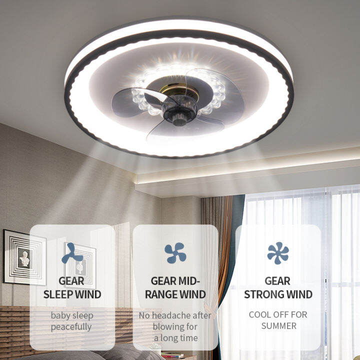 Bedroom fan light Ceiling light 2023new ultra-thin all-in-one ceiling ...