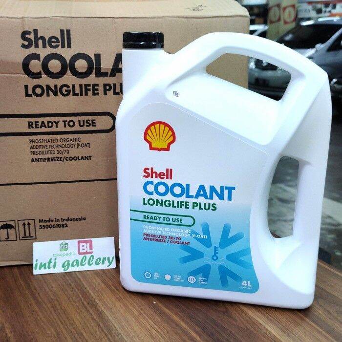 Radiator Coolant Shell LongLife Plus 4L Original | Lazada Indonesia