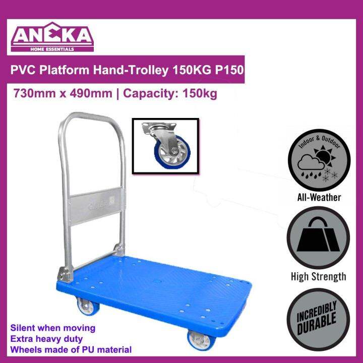 PVC Platform Heavy Duty Hand-Trolley 150KG P150 | Lazada