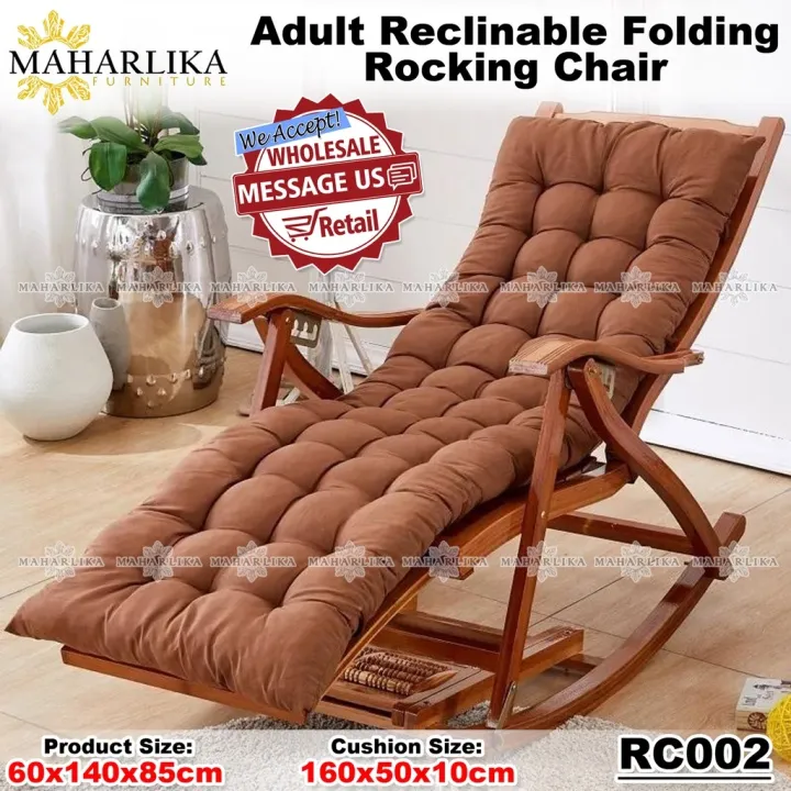 Maharlika RC002 Bamboo Rocking Chair Recliner Adult Home Balcony ...