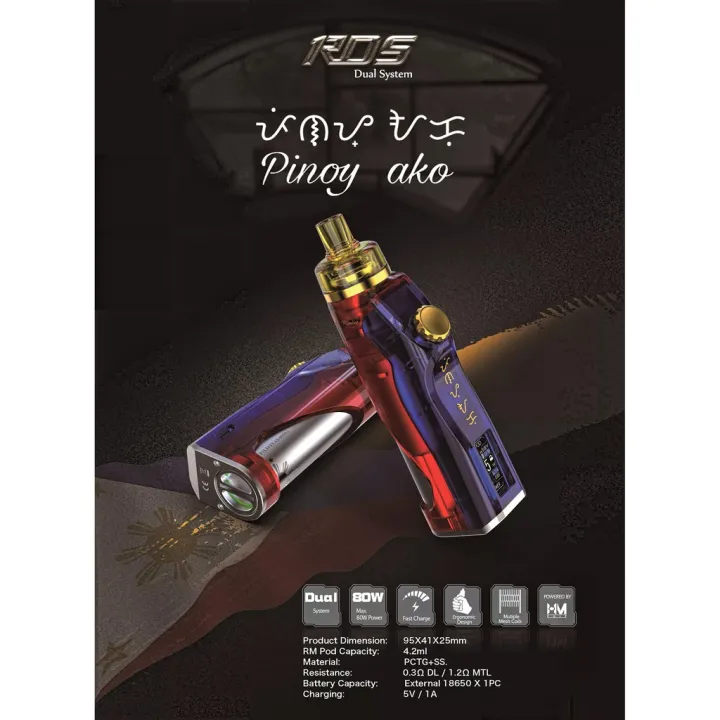 2021 NEW Hotcig RDS 80W Pilipin Limited Edition POD/MOD Legit | Lazada PH