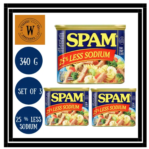 Spam Less Sodium - 12OZ/340G (SET OF 3) | Lazada PH