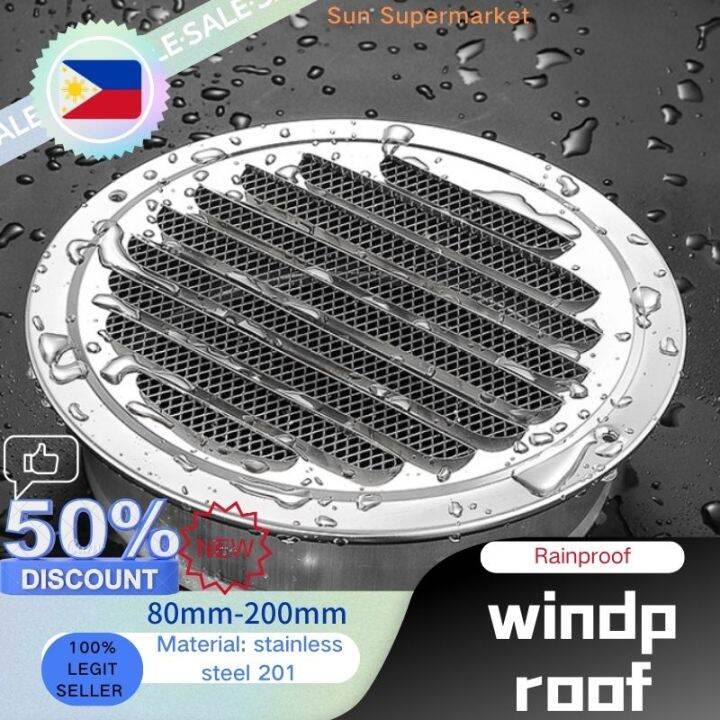 80MM-200MM stainless steel flat head wind cap hood hood external ...