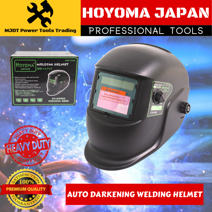 HOYOMA Japan 92*40mm Viewing Area Full Mask Auto Darkening Welding ...