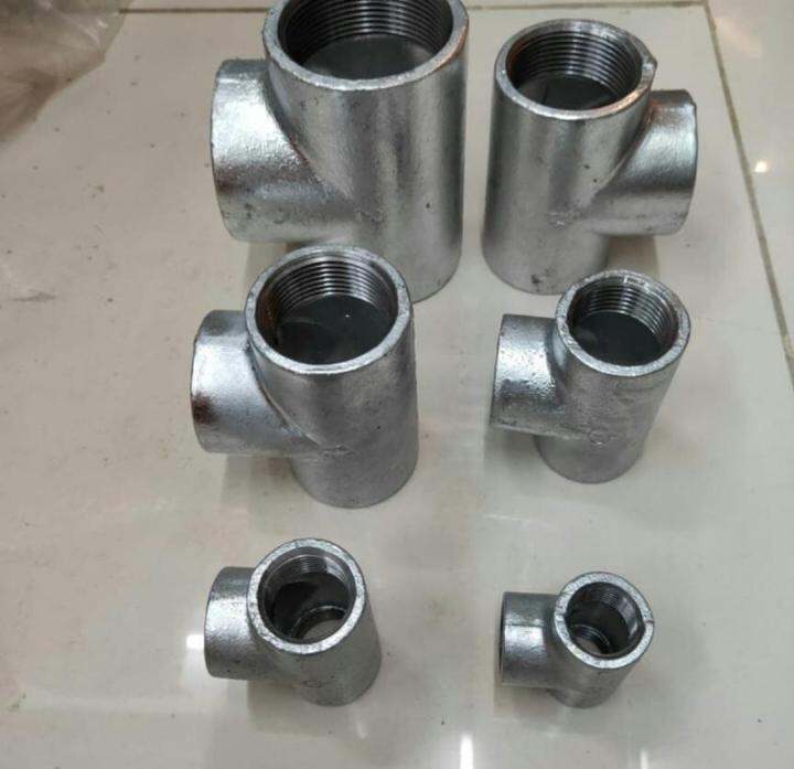 Tee Galvanis ukuran 1 1/4 inch cabang tiga socket T drat | Lazada Indonesia