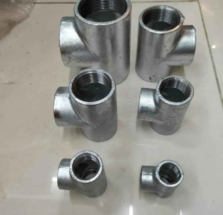 Tee Galvanis ukuran 1/2 inch cabang tiga socket T drat | Lazada Indonesia