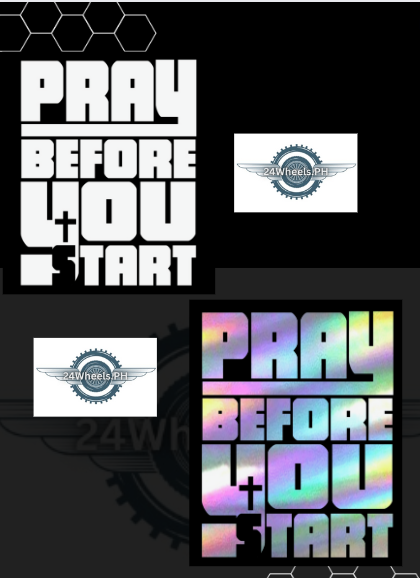 Pray before you start - Motorcycle Vinyl Sticker | Lazada PH