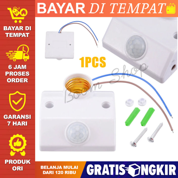 Fitting Lampu Bohlam Sensor Infra Merah Deteksi Gerakan Plafon Gantung ...