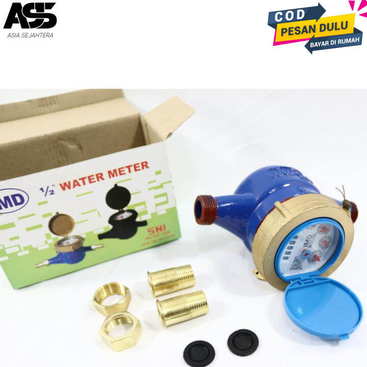 IMD - AMINB Meteran Air Body Besi 1/2 Inch Standar PDAM Meter Air Water ...