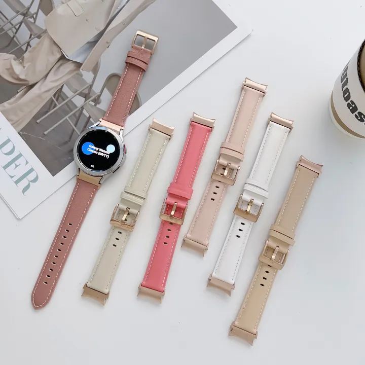 Leather strap For Samsung Galaxy Watch 5/4 40mm 44mm Galaxy Watch 4 ...