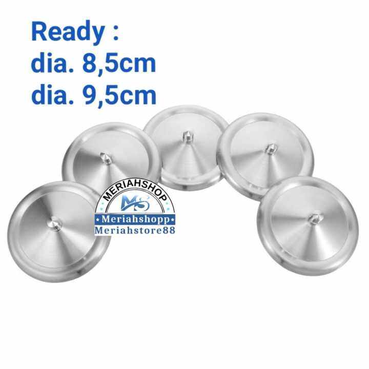 Tutupan Penutup Gelas (2 size) tutup cangkir Stainless Polos Elegant ...