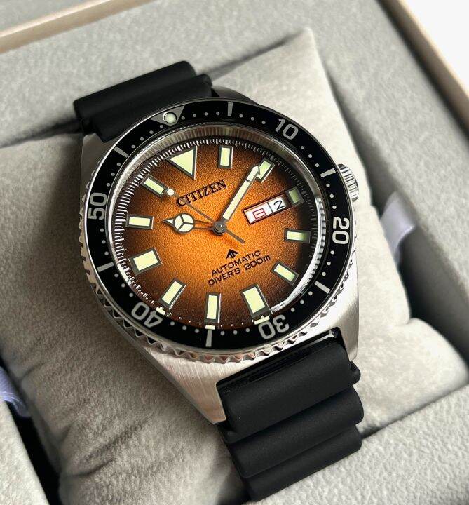 Citizen Promaster Watch NY0120-01Z Automatic Diver Orange Gradient Dial ...