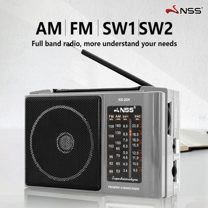 [COD]NSS 4 Band Radio fm am original with 2.5 inch Speaker Radio 360 ...