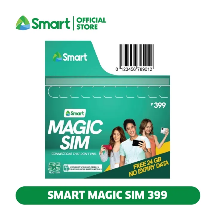 k:"SMART Magic SIM with FREE 24GB Data No expiry | Lazada PH