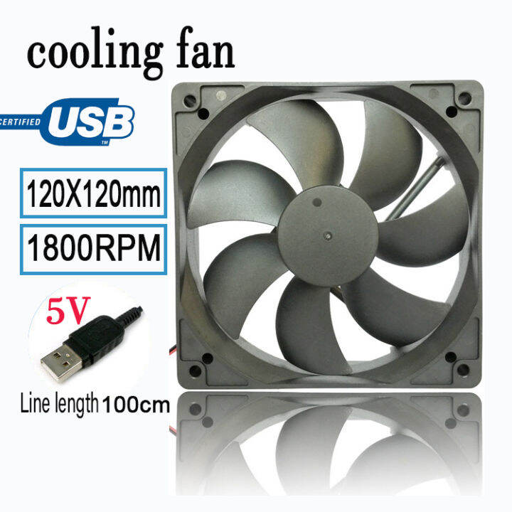 DC 5V USB 12CM cooling fan with shell cover set suitable for router ...