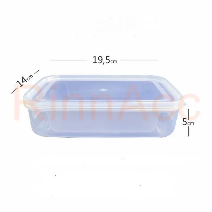 Kotak Makan Plastik 900mL / Tempat Sayur / Penyimpan Makanan Transparan ...