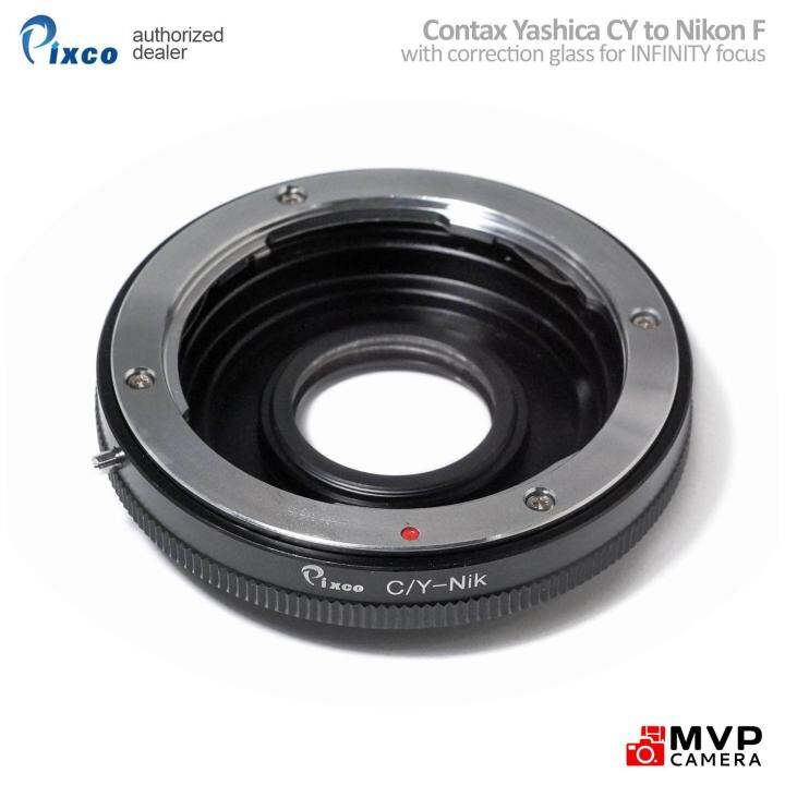 PIXCO MANUAL Adapter for Contax Yashica CY to Nikon DSLR camera with Infinity Focus Glass MVP ...