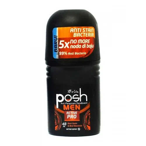 POSH MEN ANTI-PERSPIRANT DEODORANT ACTIVE PRO 50ML | Lazada Indonesia