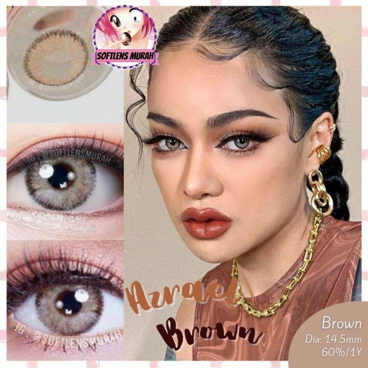 AZRAEL Brown softlens arabian mirip matake teresa lebih nyaman | Lazada ...