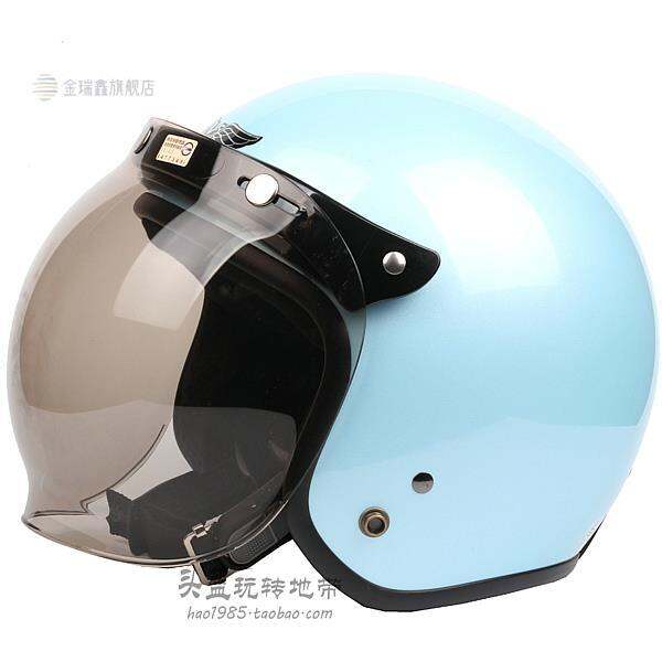 Taiwan Province Zhengan light blue Harley electric motorcycle helmet ... Taiwan Province Zhengan light blue Harley electric motorcycle helmet ...